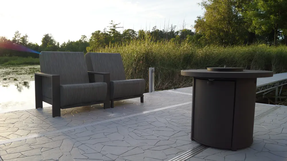 Dockside Firetable | Warm Up Your Waterfront | ShoreMaster